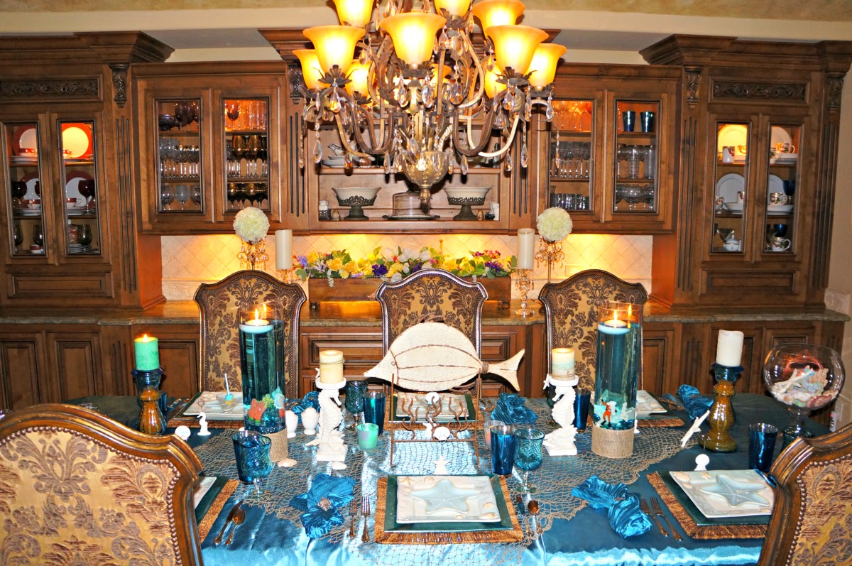 Sea Themed Tablescape | Life and Linda