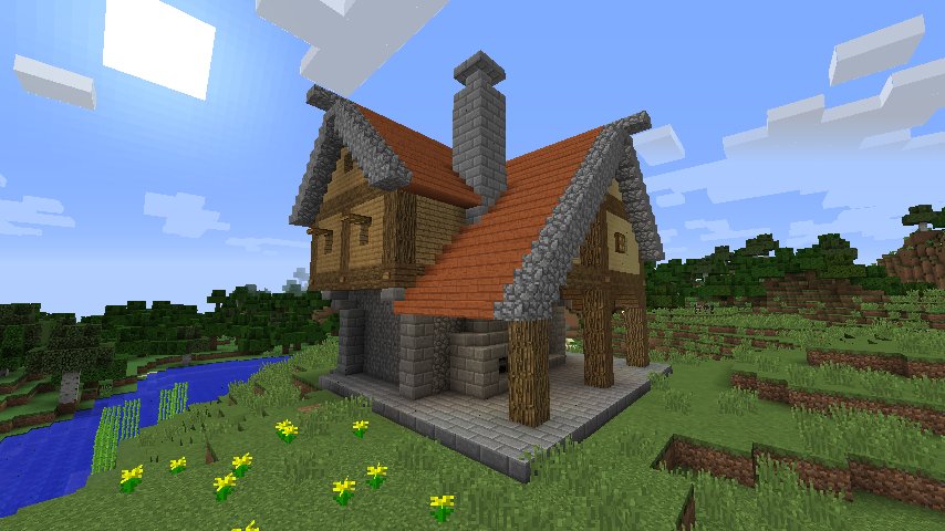 Techo Japones Minecraft - Idea Sala De Estar