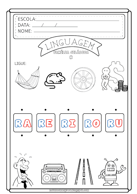 Exercícios Silábicos - Letra R