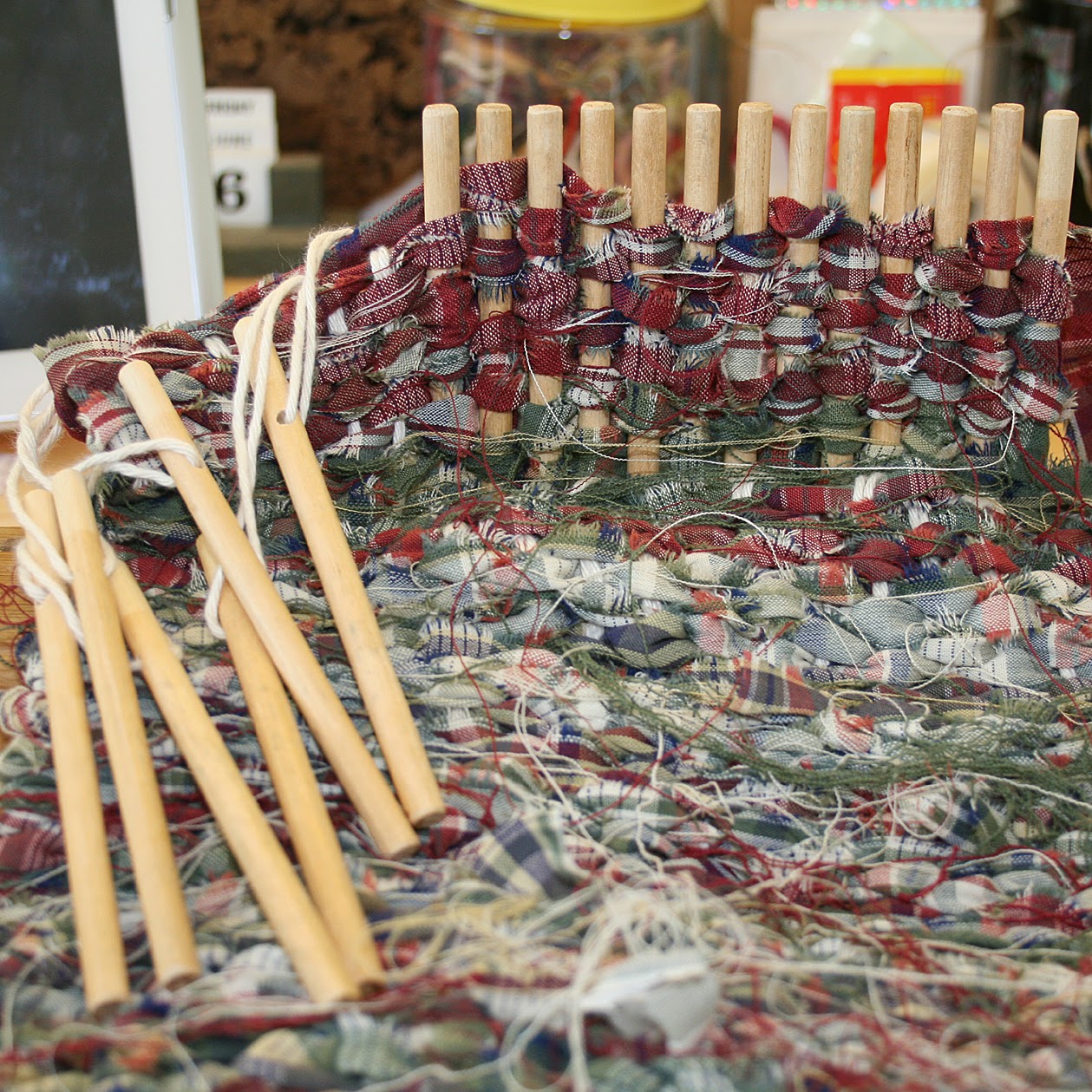 .: Trying out my Peg Loom