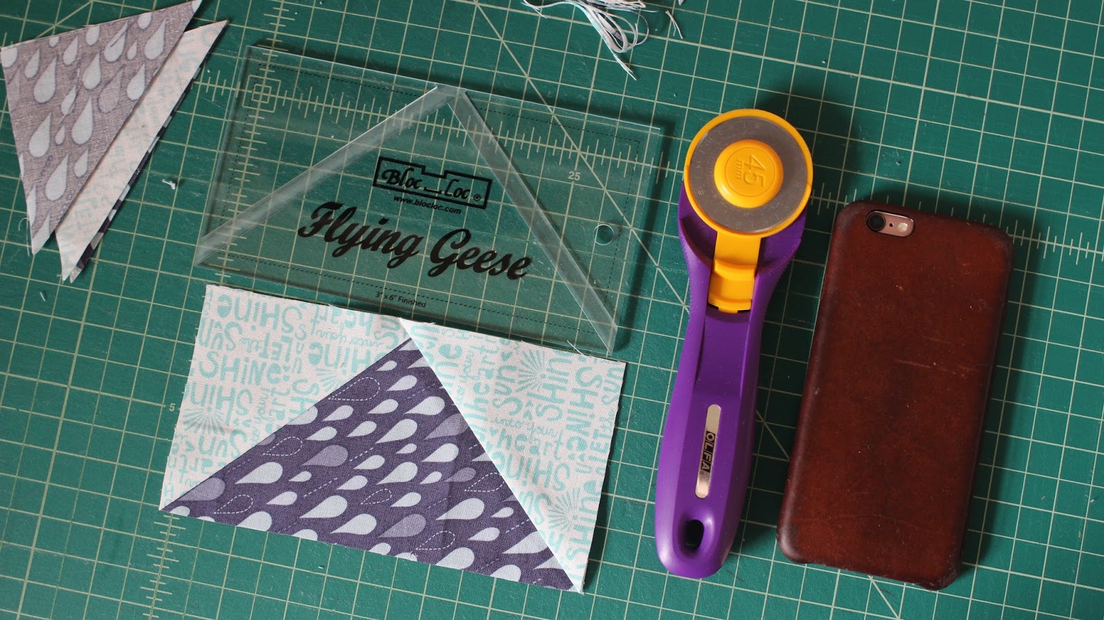 Bloc Loc Rulers + The Start of A Flying Geese Quilt | Amista Baker