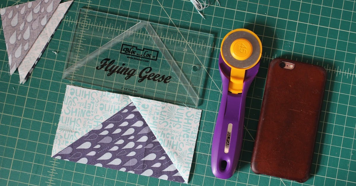 Bloc Loc Rulers + The Start of A Flying Geese Quilt | Amista Baker
