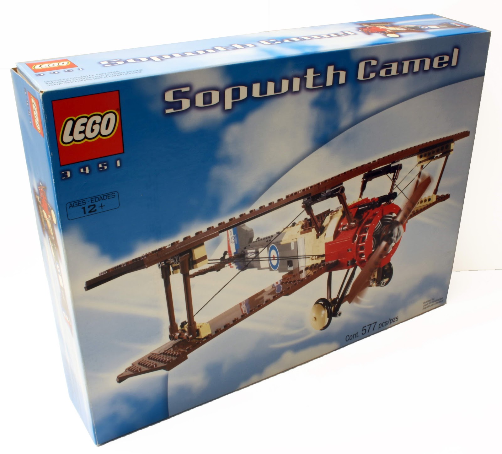oneTWOBRICK.com: set database: LEGO 3451 sopwith camel