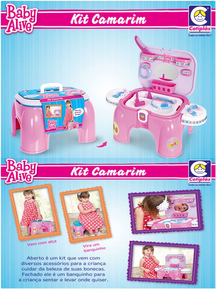 Como vida de boneca: Novos acessórios das Babys alives.