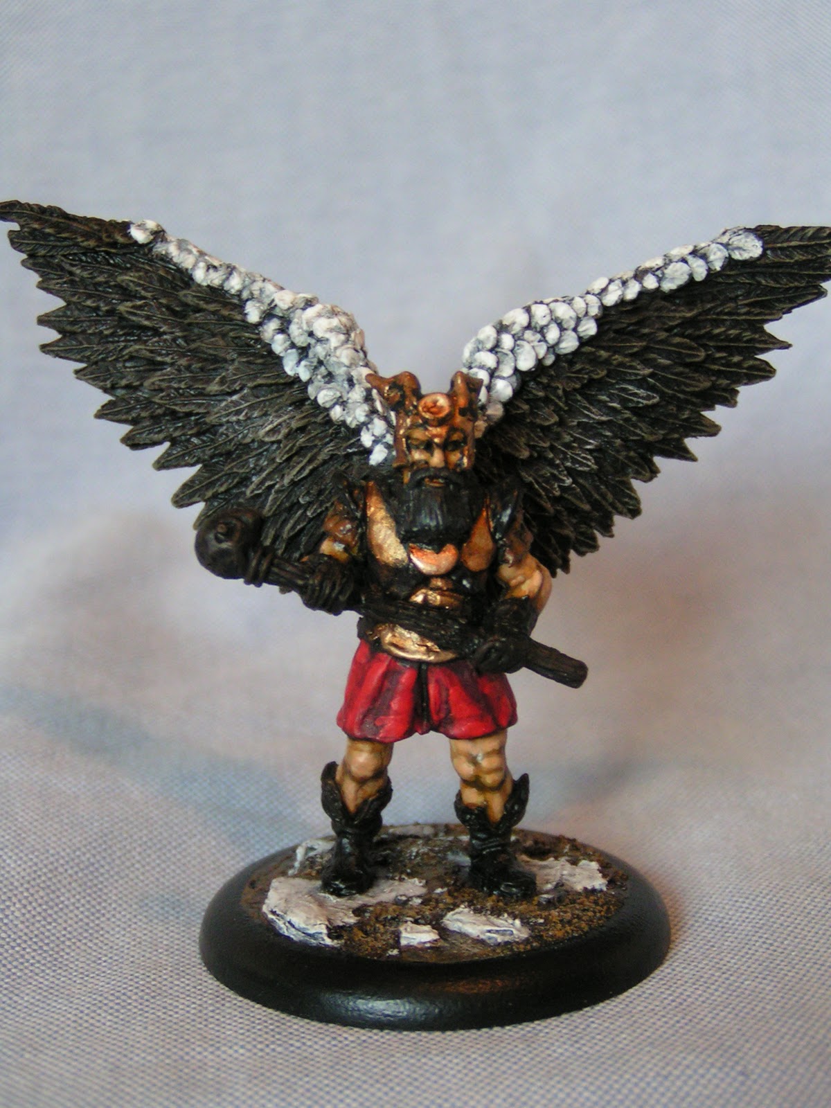 Dampf's modelling page: Prince Vultan Leader of the Hawkmen - part two
