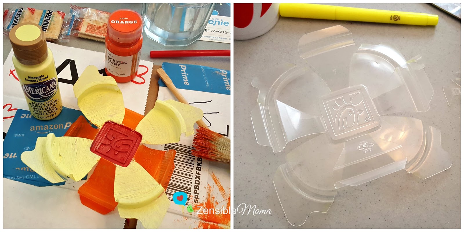 Zensible Mama: DIY: Spring-Inspired Garden Pinwheel and Wind Chime ...