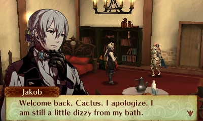 Fire Emblem Ramblings: Fire Emblem Birthright- Jakob After a Hot Bath