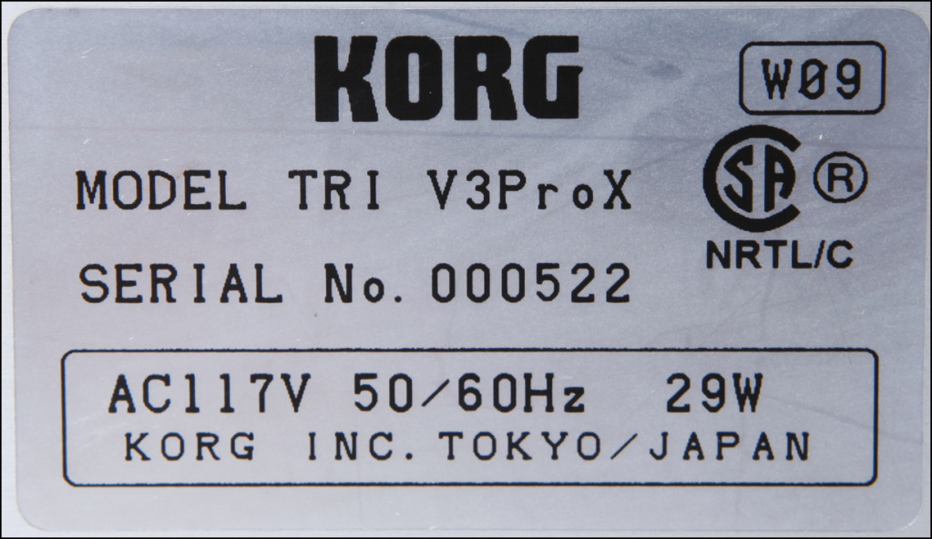 MATRIXSYNTH-B: Korg Trinity Pro X V3 88 note synthesizer SN 000522
