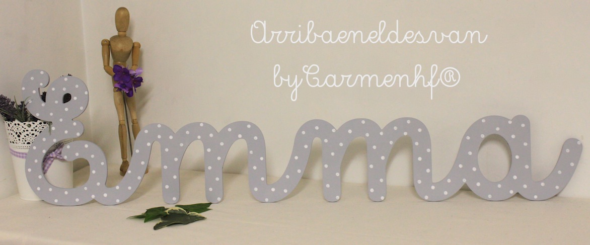 Letras decorativas para EMMA