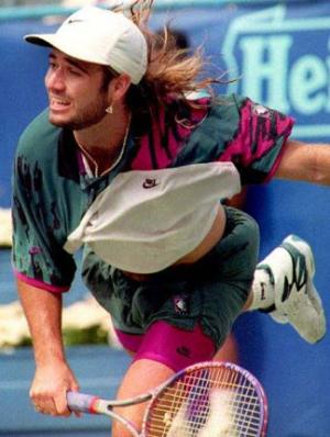 Top Tennis Players: Andre Agassi Young