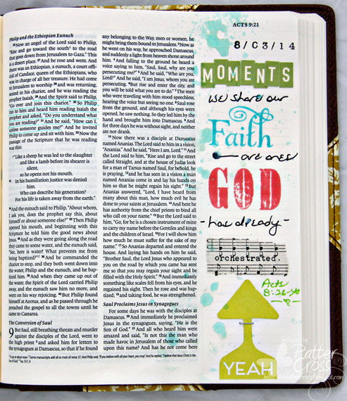 Triple the Scraps: Journaling {Bible} My First Entry