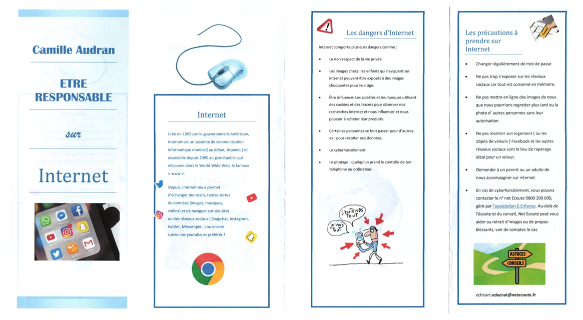 Le Monde de Verlaine: Résultat de la consultation "Être responsable sur Internet" (2019)