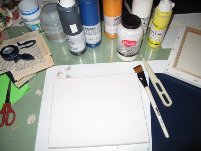 just create every day: collage canvas