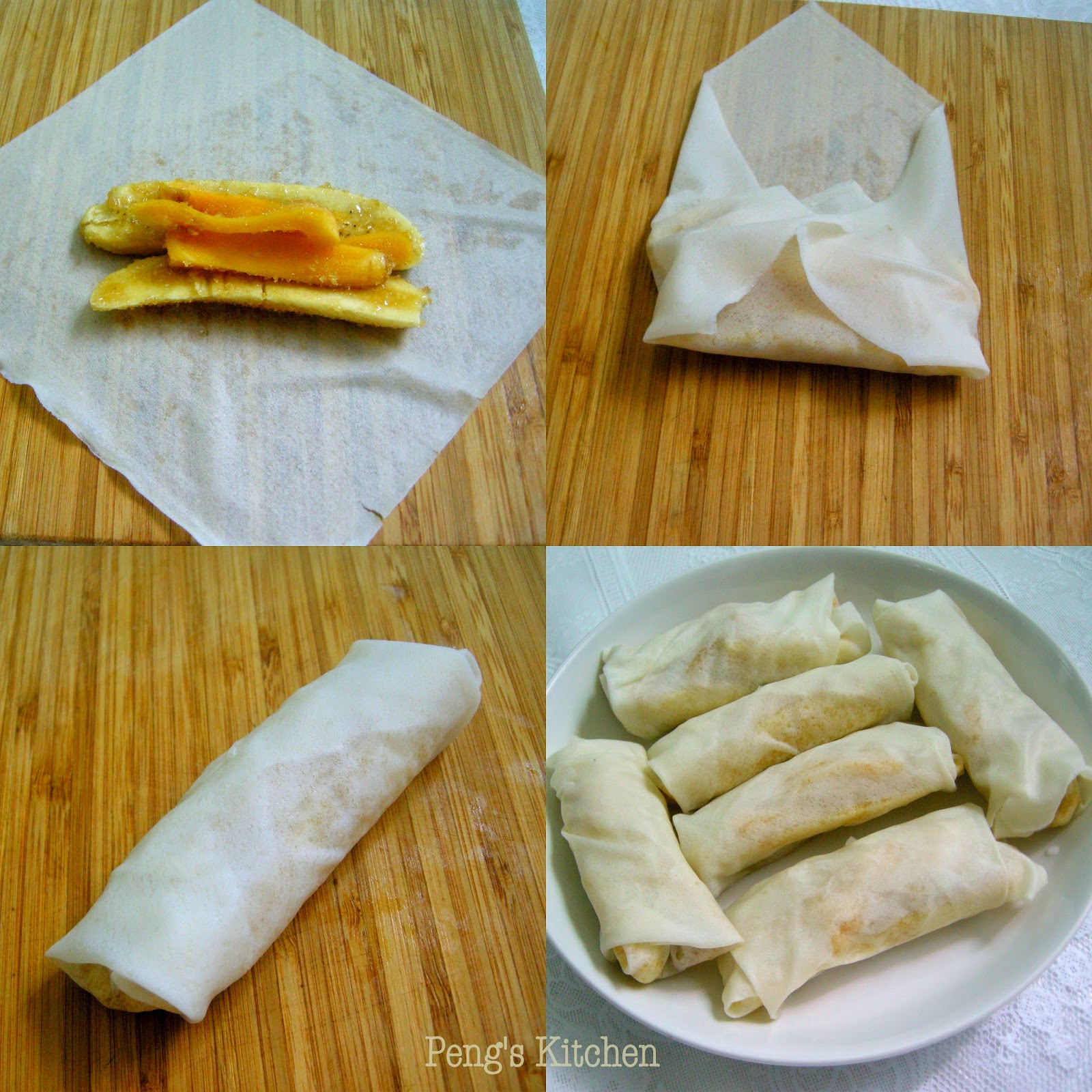 Peng's Kitchen: Turon Na Saging (Banana Spring Rolls)