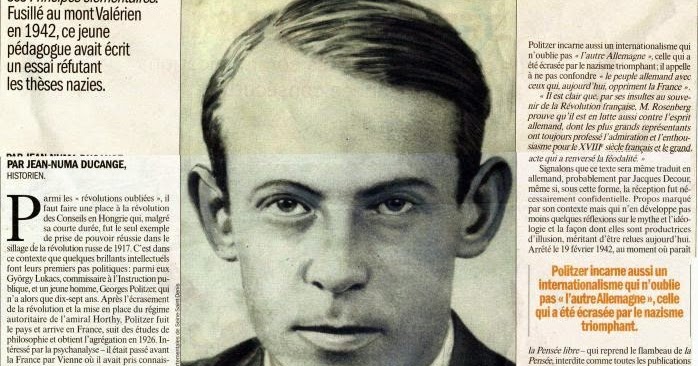 Interdisciplinarité: "Georges Politzer, le philosophe qui s'opposa au ...