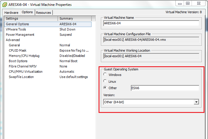 VMware 5.5 Enable guest Nested hypervisor - "Hardware_Virtualization ...