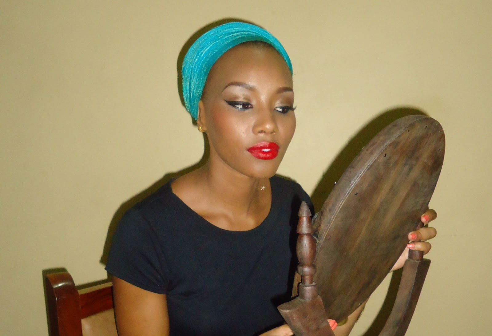 Glambox:Beautiful make~up is our hallmark!: Nancy Sumari's Lady in red make~over