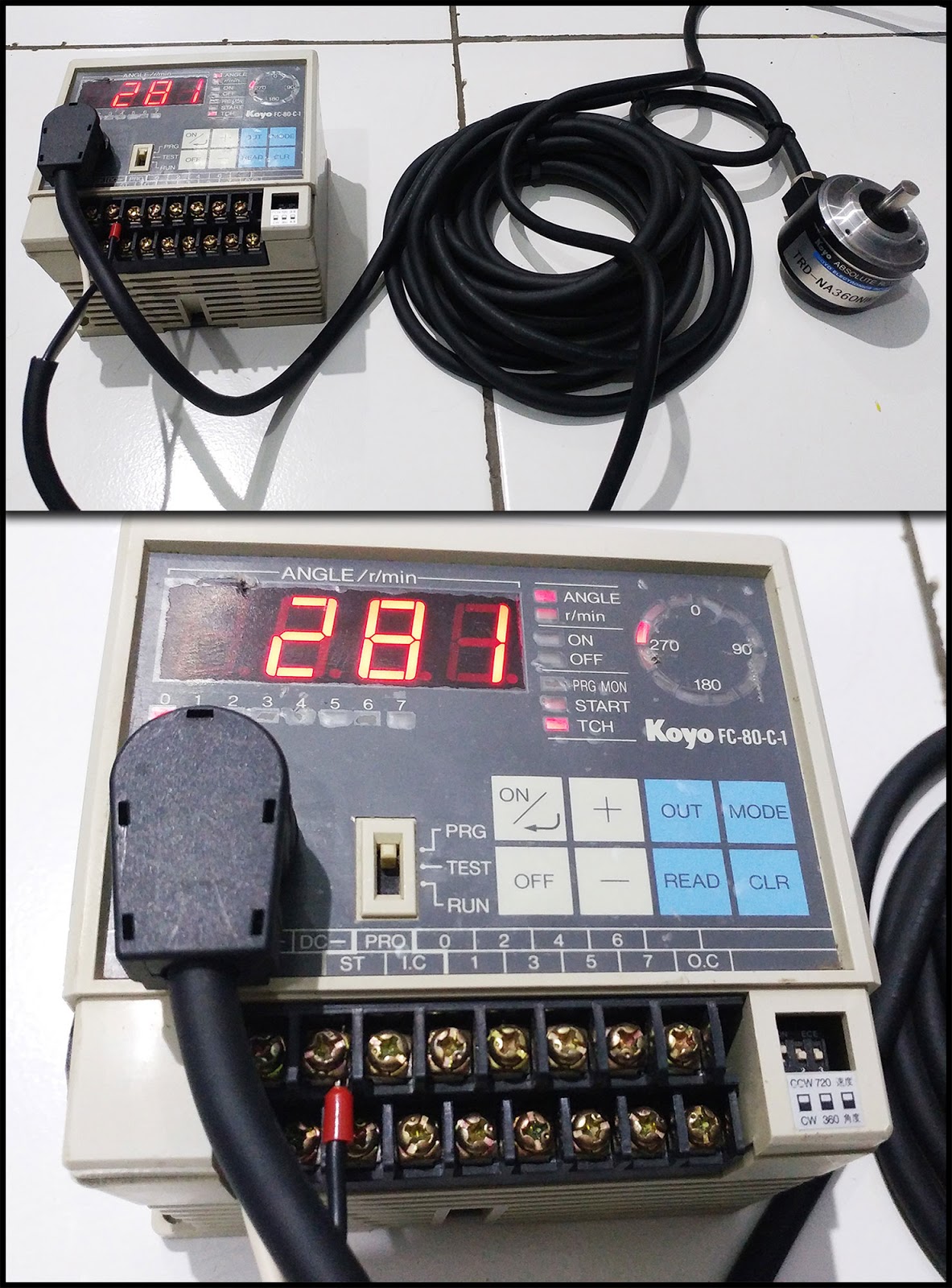 2nd MACHINE: Absolute rotary encoder cam controller TRD-NA360NWF5M FC ...