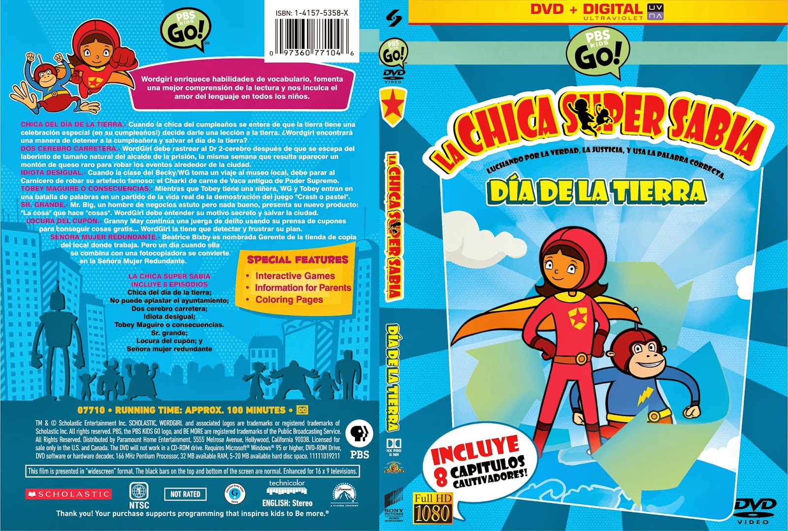 THE MASTER COVERS: WordGirl Earth Day Girl, Chica del Día de la Tierra
