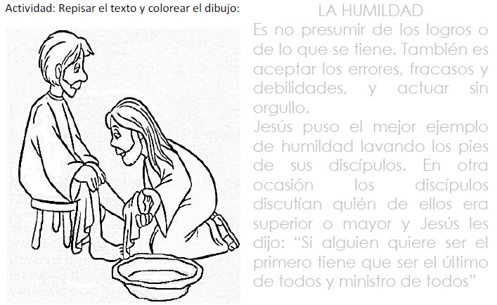 Dibujos para colorear sobre la humildad - Imagui