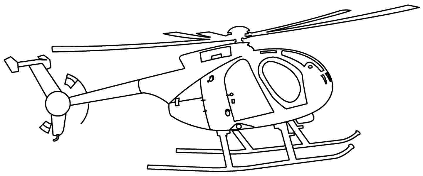 Transportation For Kids Coloring Pages: Helicopters Coloring Book Printable