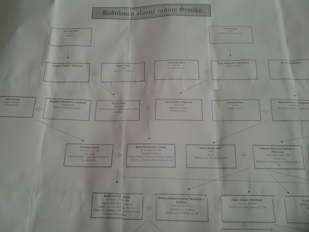 Šemíkovi: Rodokmen Šemíků
