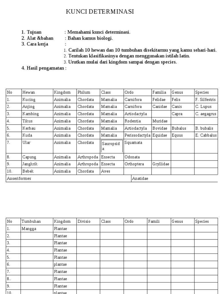 kunci determinasi tumbuhan - wood scribd indo