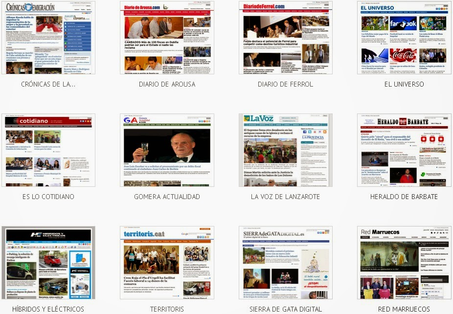 Para crear periódicos on-line