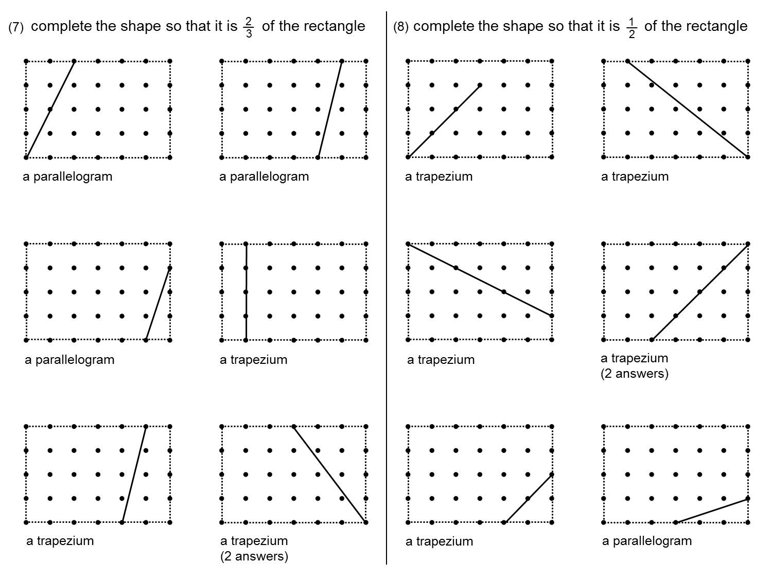 MEDIAN Don Steward mathematics teaching: fractions of rectangles