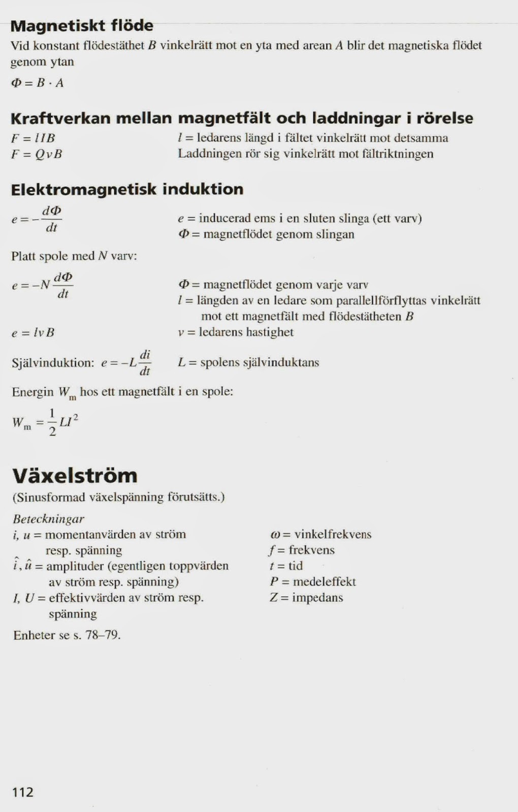 Max Skolblogg: fysik: formelsamling