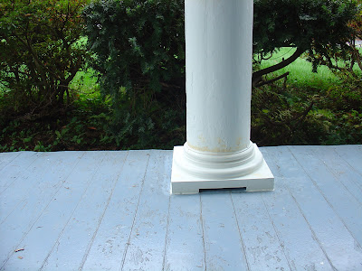 Life at Pugsley: Porch Column Bases 7: Finishing Touches
