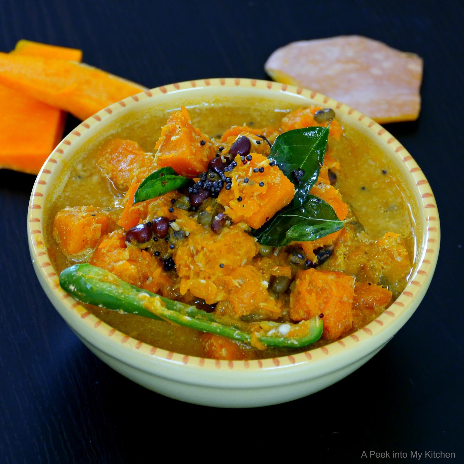 A Peek into My Kitchen: Parangikkai Karamani Kootu (Pumpkin and Azuki ...