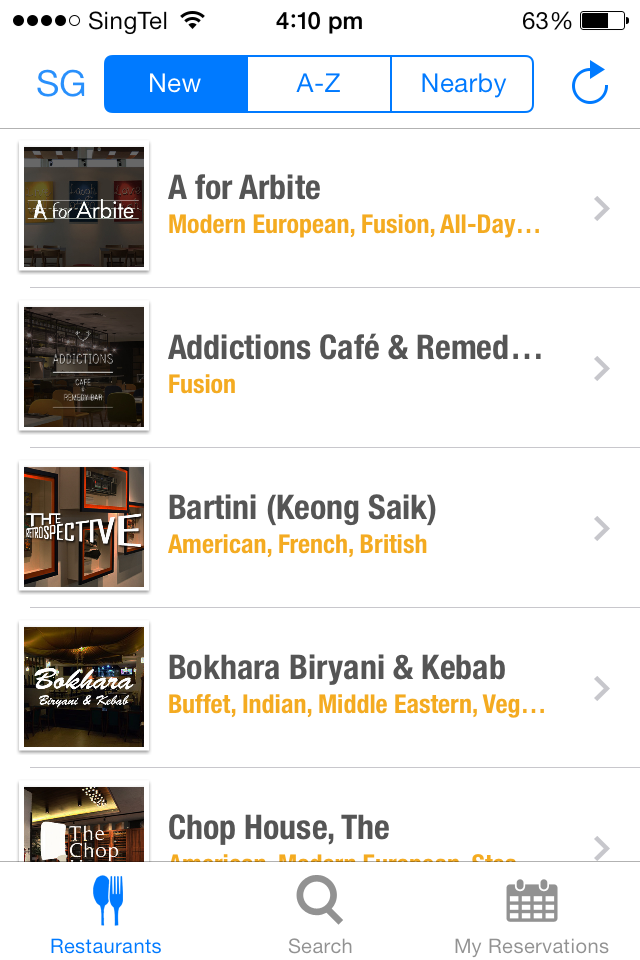 Chope Online Reservations Website/App: Restaurant Table Bookings Made ...