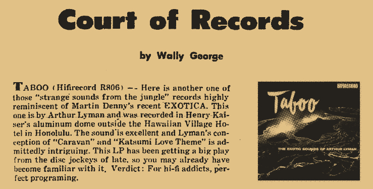 Tiki Lagoon: The Exotic Sounds of... Wally George?
