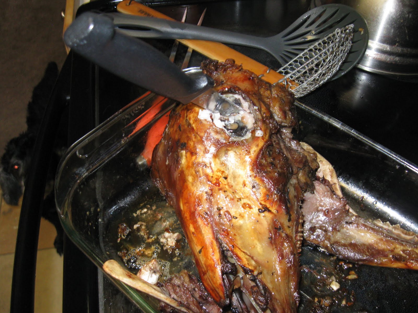 Bizarre Foods at Home: Roasted Lamb's Head