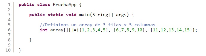 Estructura de datos y algoritmos 2017-II: Arrays multidimensionales en java