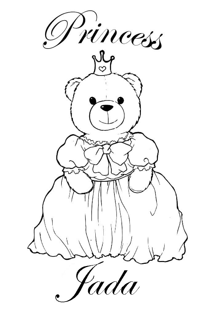 PRINCESS COLORING PAGES