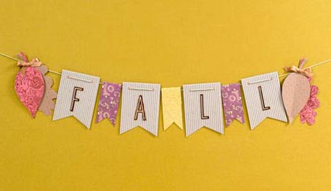sei lifestyle: Fall Banner DIY With Scrapbook Paper & Banner Kit