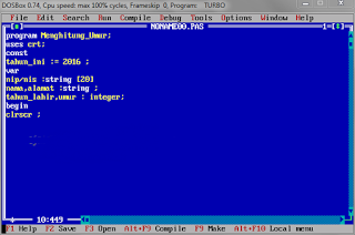 Cara Buat Program Unik yang Dapat Kita Buat dengan Mudah di Turbo Pascal