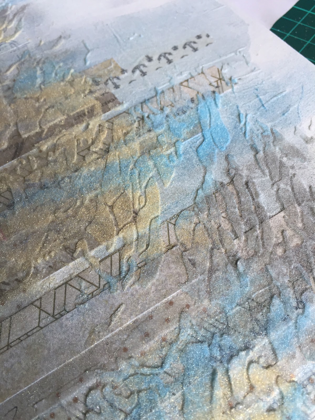 ML Design: Ink, Paint, Stamp & Paper Bliss: Colour Blast Embossed Layout