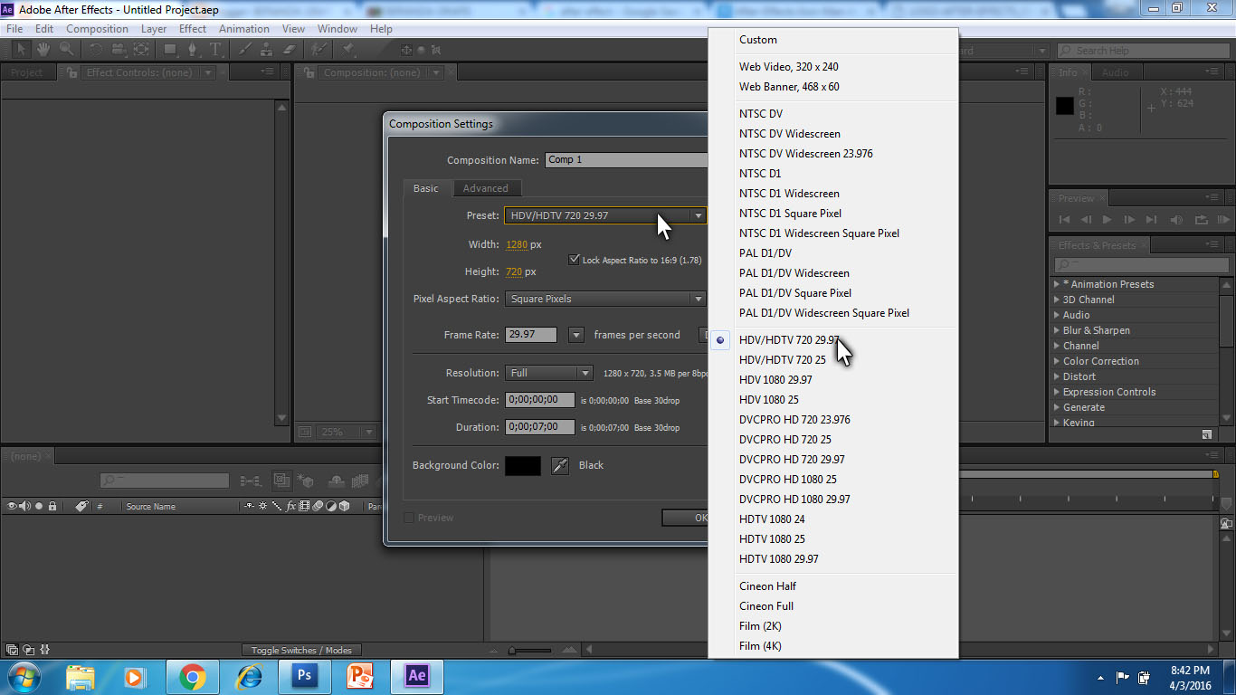 After Effect Tutorial Dasar (Mengenal Area Kerja After Effect ...