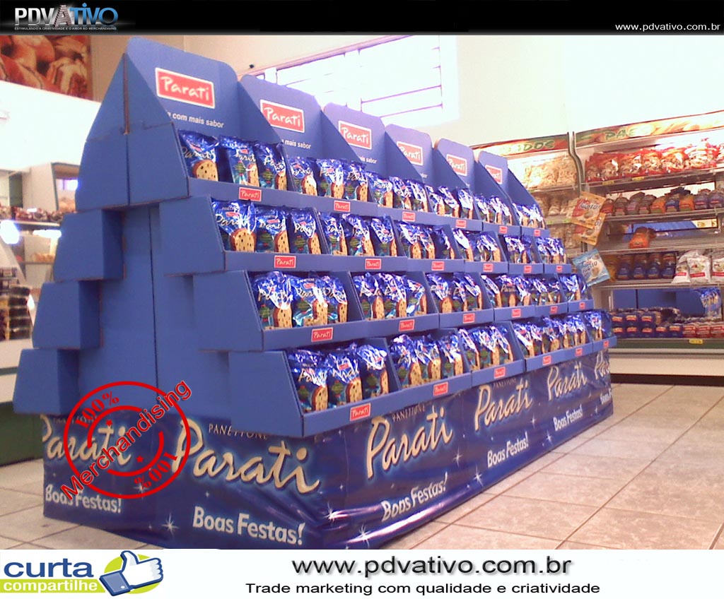 Trabalho de Merchandising Panetone Parati ~ PDV Ativo