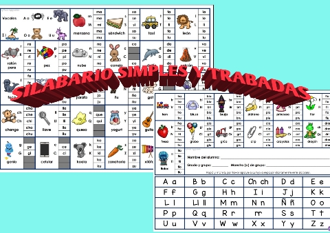 SILABARIO SIMPLES Y TRABADAS | MATERIAL EDUCATIVO PRIMARIA