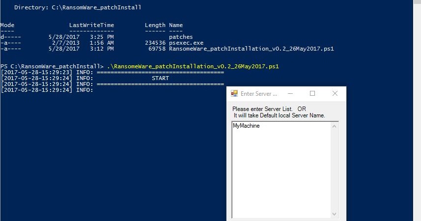 SysAdmin Automation: RansomWare 'wannCry' Patch Verify & Installation ...