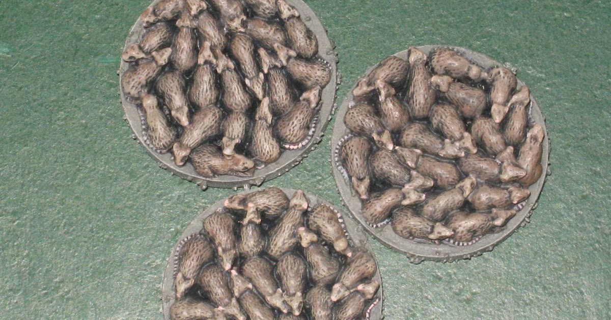 The Miniatures Man: 28mm Rat Swarms from WotC