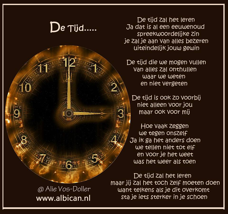 Gedichten: @ Alie Vos-Doller: De tijd