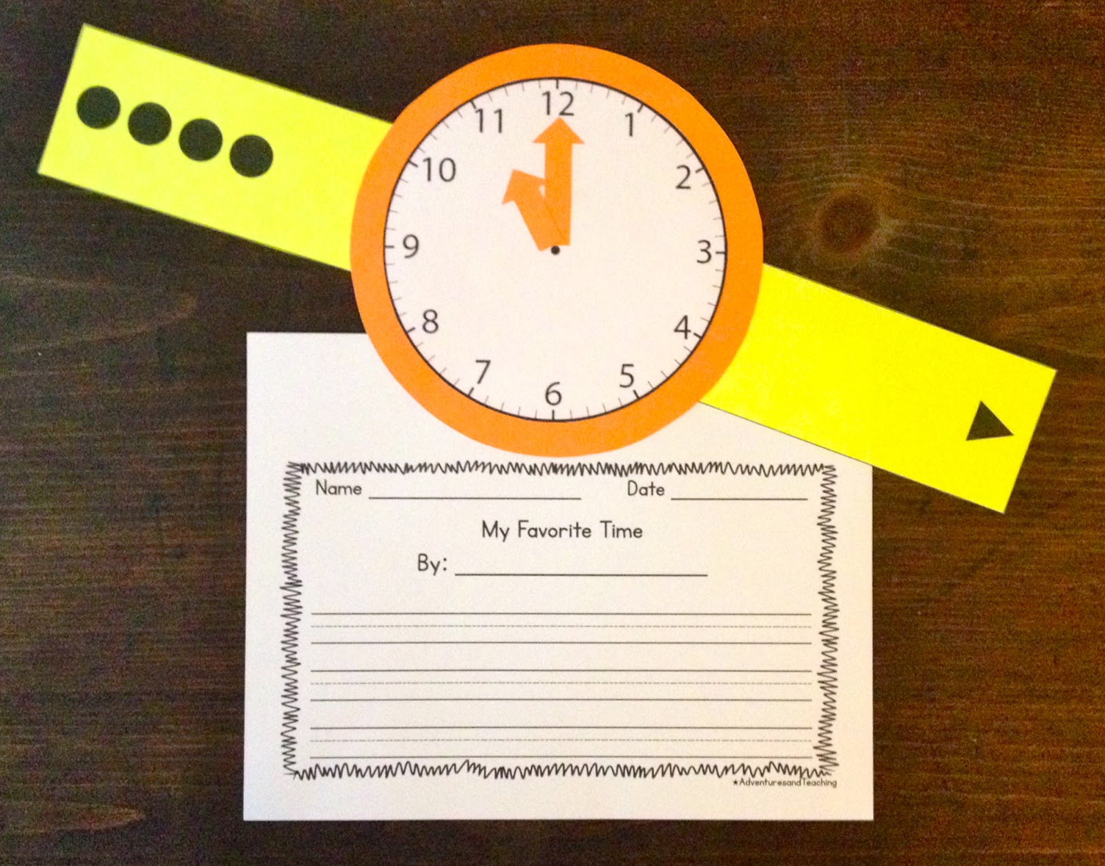 Adventures and Teaching: Telling Time Craftivity...