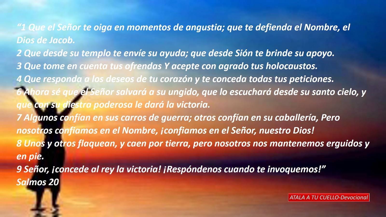 ATALA A TU CUELLO Devocional: Salmos 20