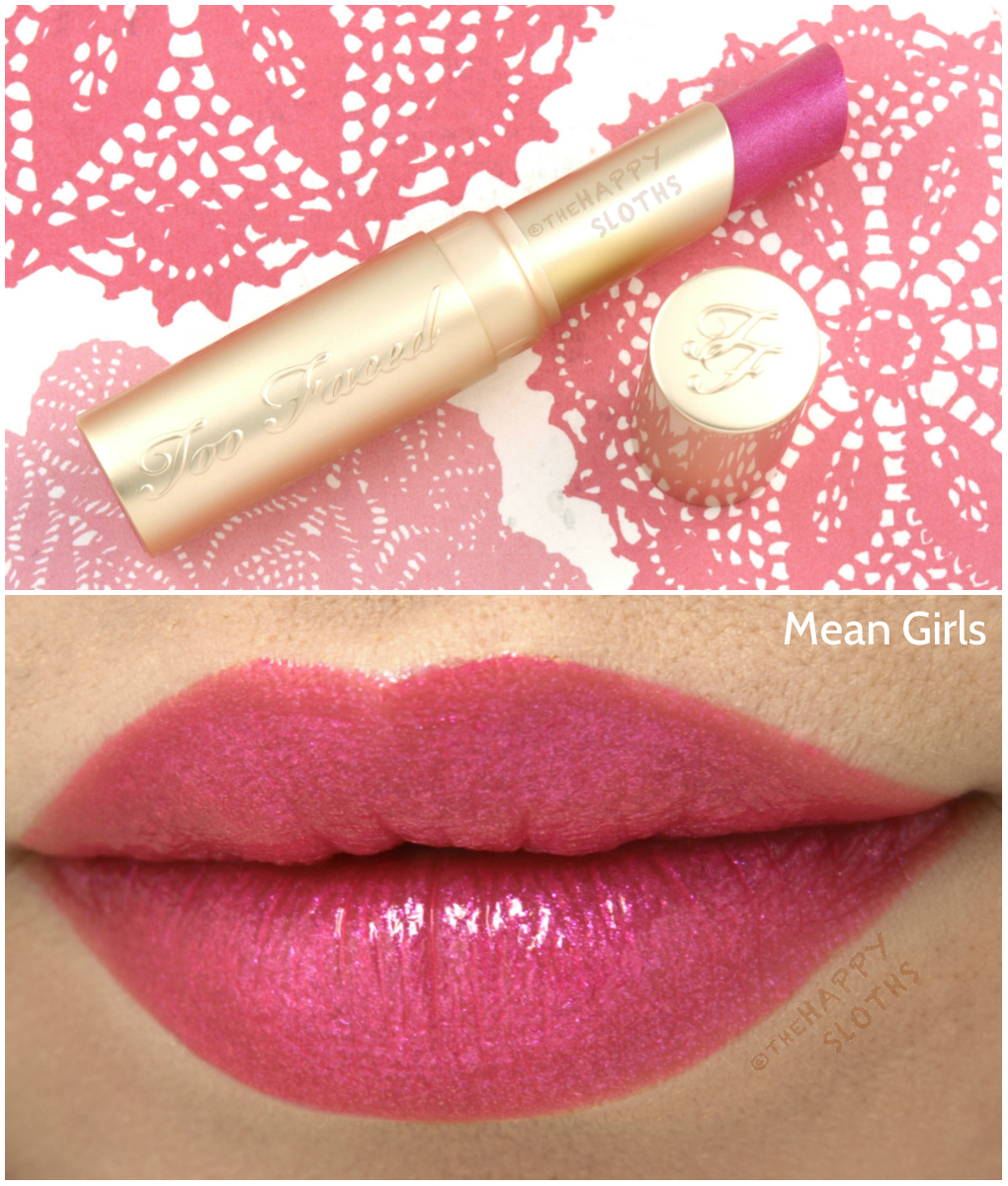 NEW Spring 2016 Too Faced Le Creme Lipstick Shades: Review and Swatches ...