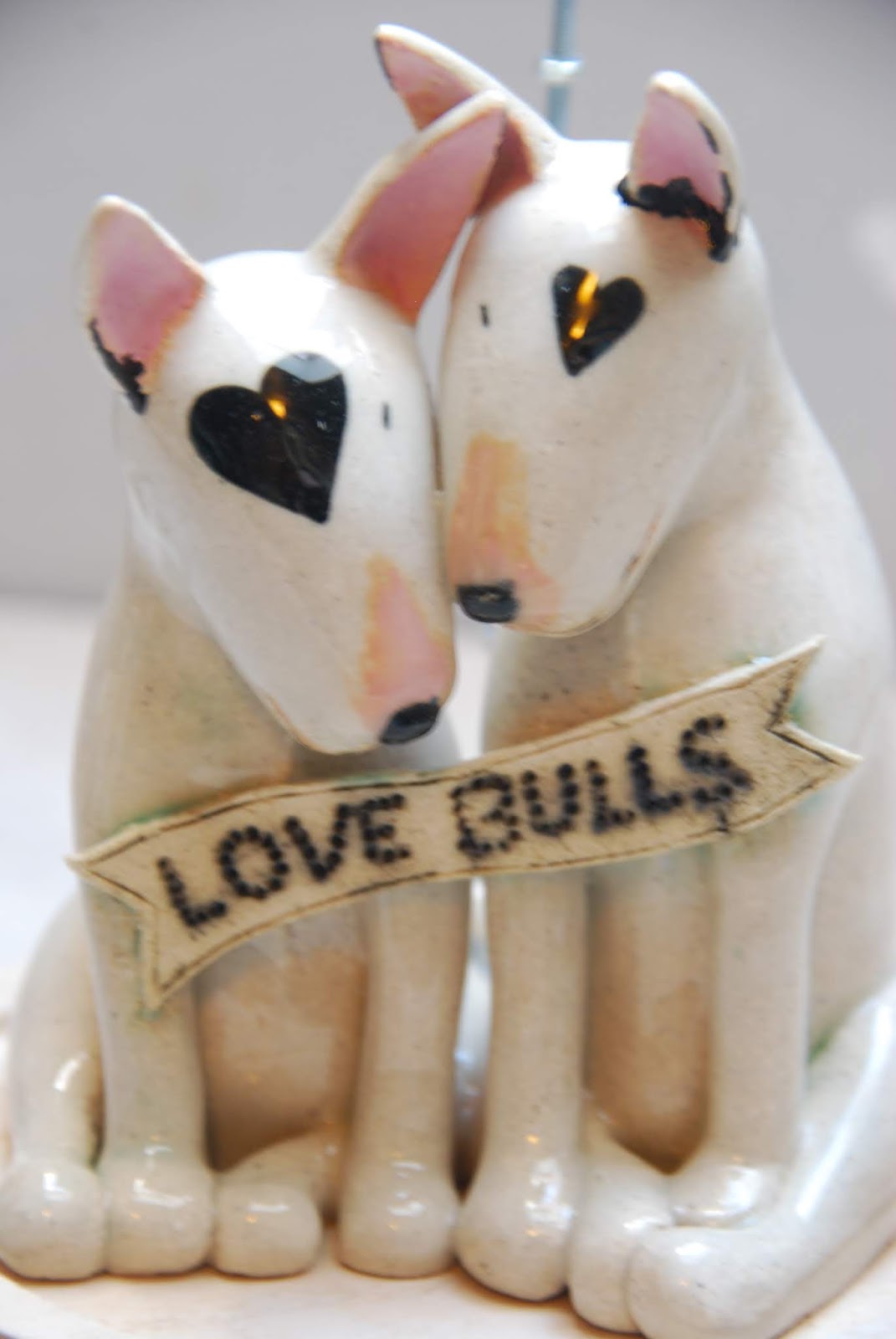 Animalien: Couple Bull Terrier " Love Bulls
